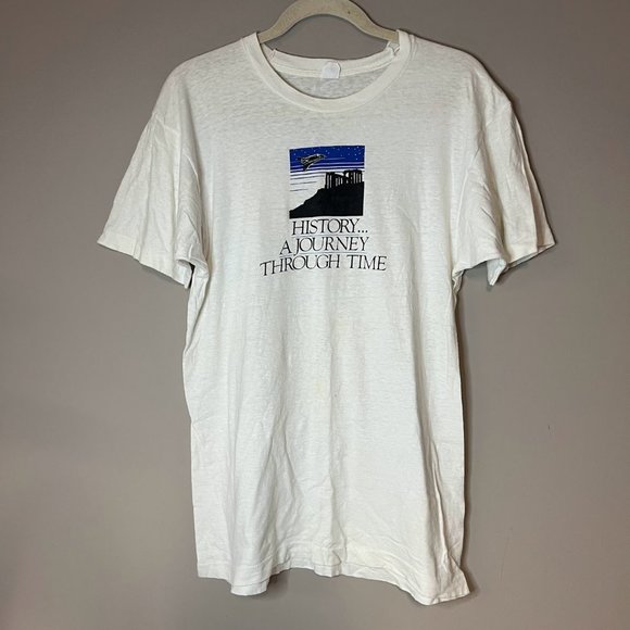 Vintage | Tops | Vintage History A Journey Through Time Graphic Tshirt ...